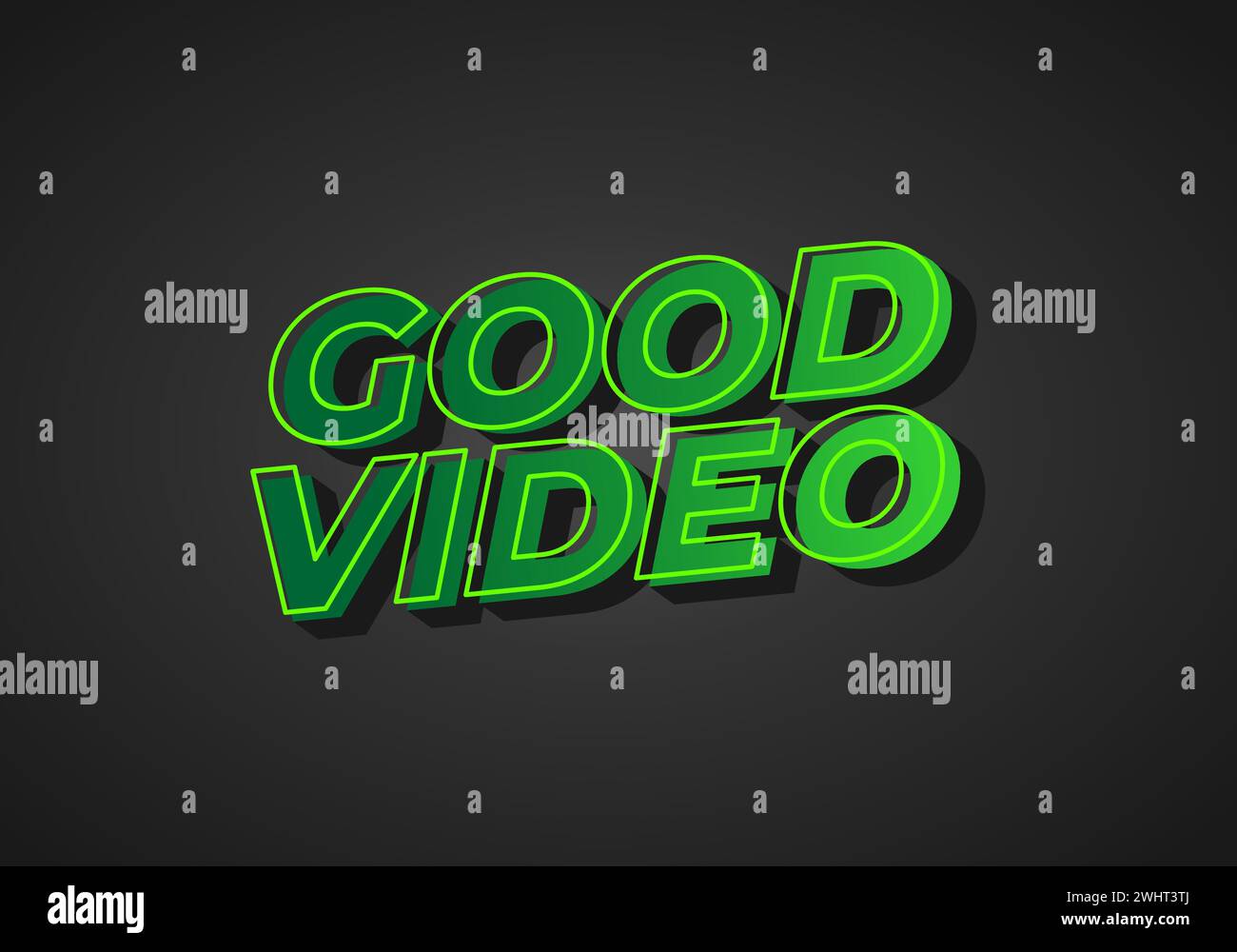Good video. Text effect design in eye catching color with 3D look ...