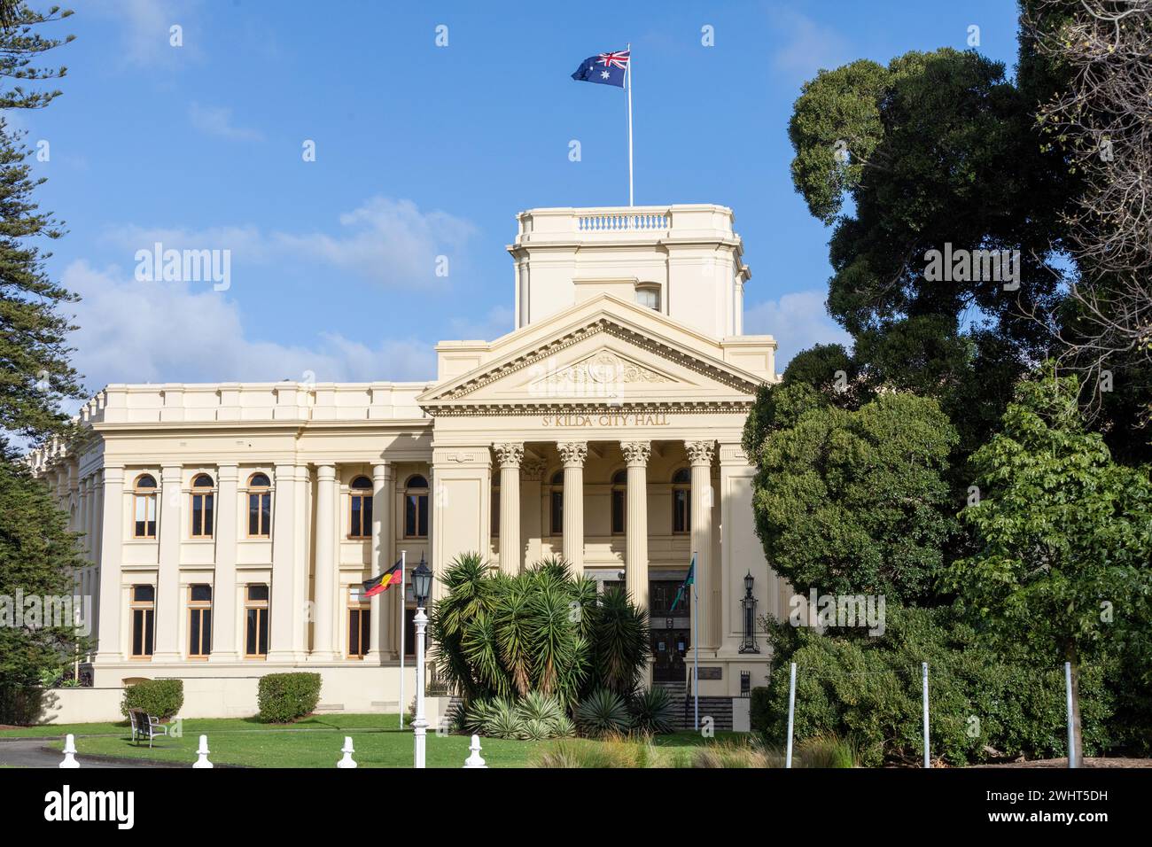 Melbourne Australia Oct. 16, 2023: The imposing classically styled St ...