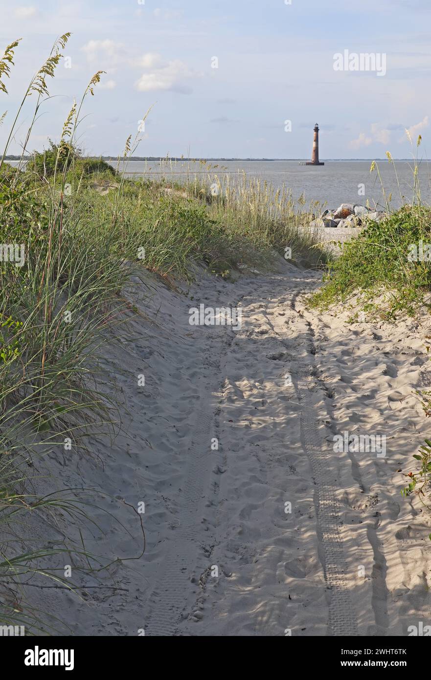 Lighthouse Inlet Heritage Preserve at the northern end of Folly Island ...