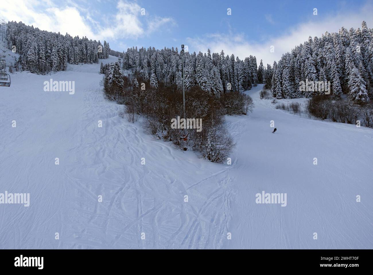 Skipisten pisten skifahrer hi-res stock photography and images - Alamy