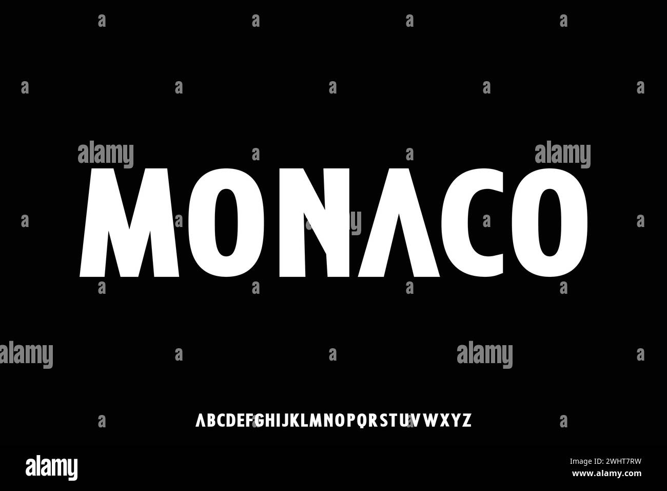 Strong bold sans serif alphabet display font vector illustration Stock ... Strong bold sans serif alphabet display font vector illustration Stock ...