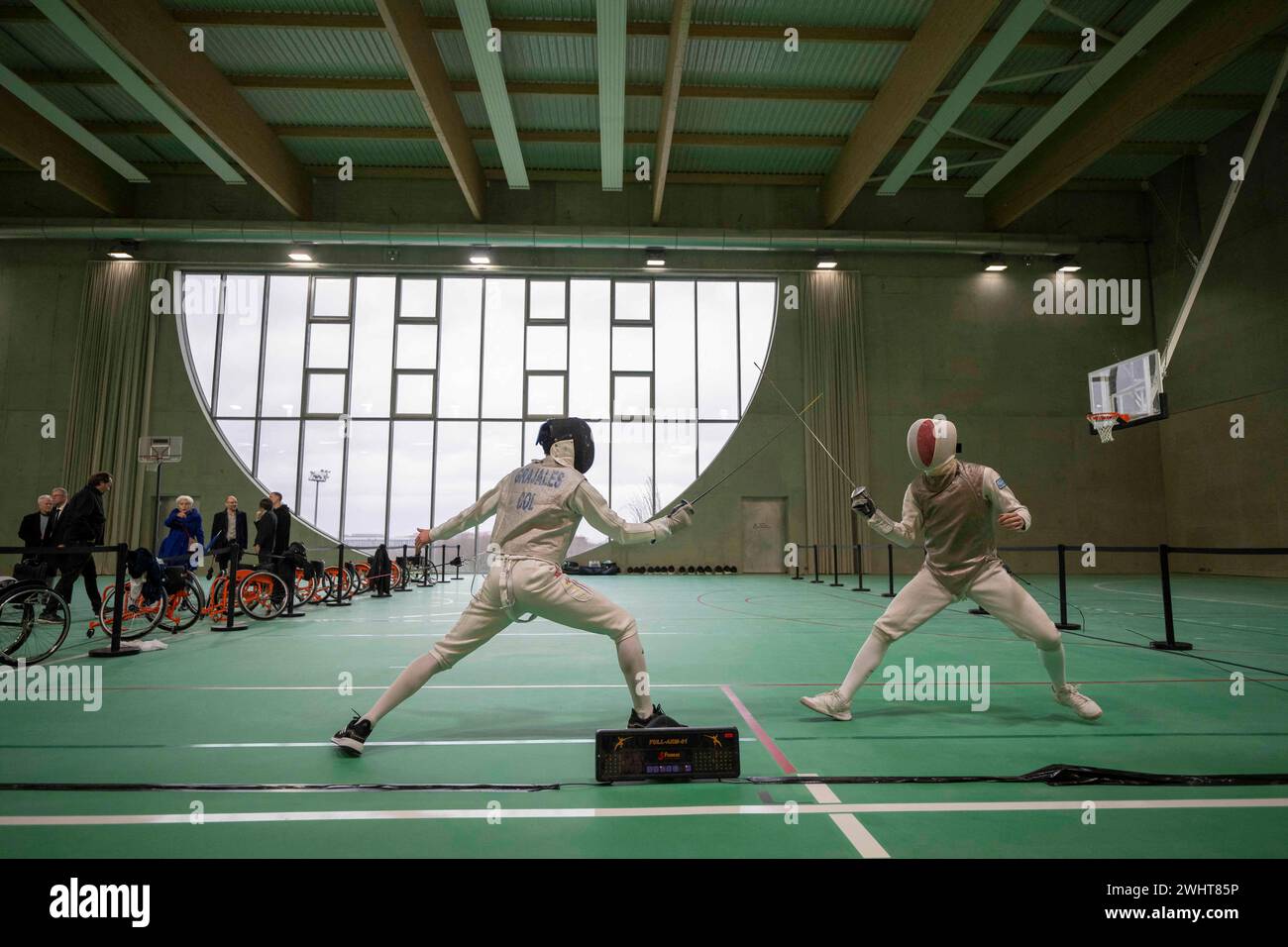 Paris, France. 11th Feb, 2024. GENERAL VIEW : This photograph shows ...
