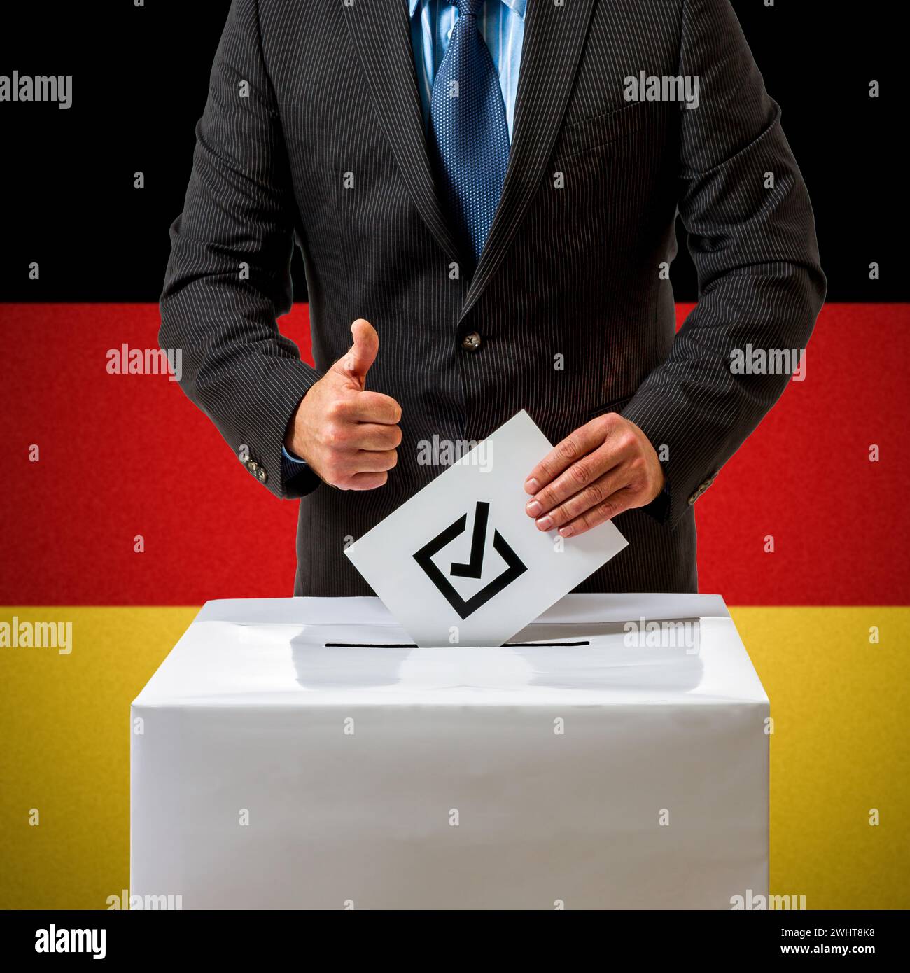 Bundestag election in Germany, man Stock Photo - Alamy