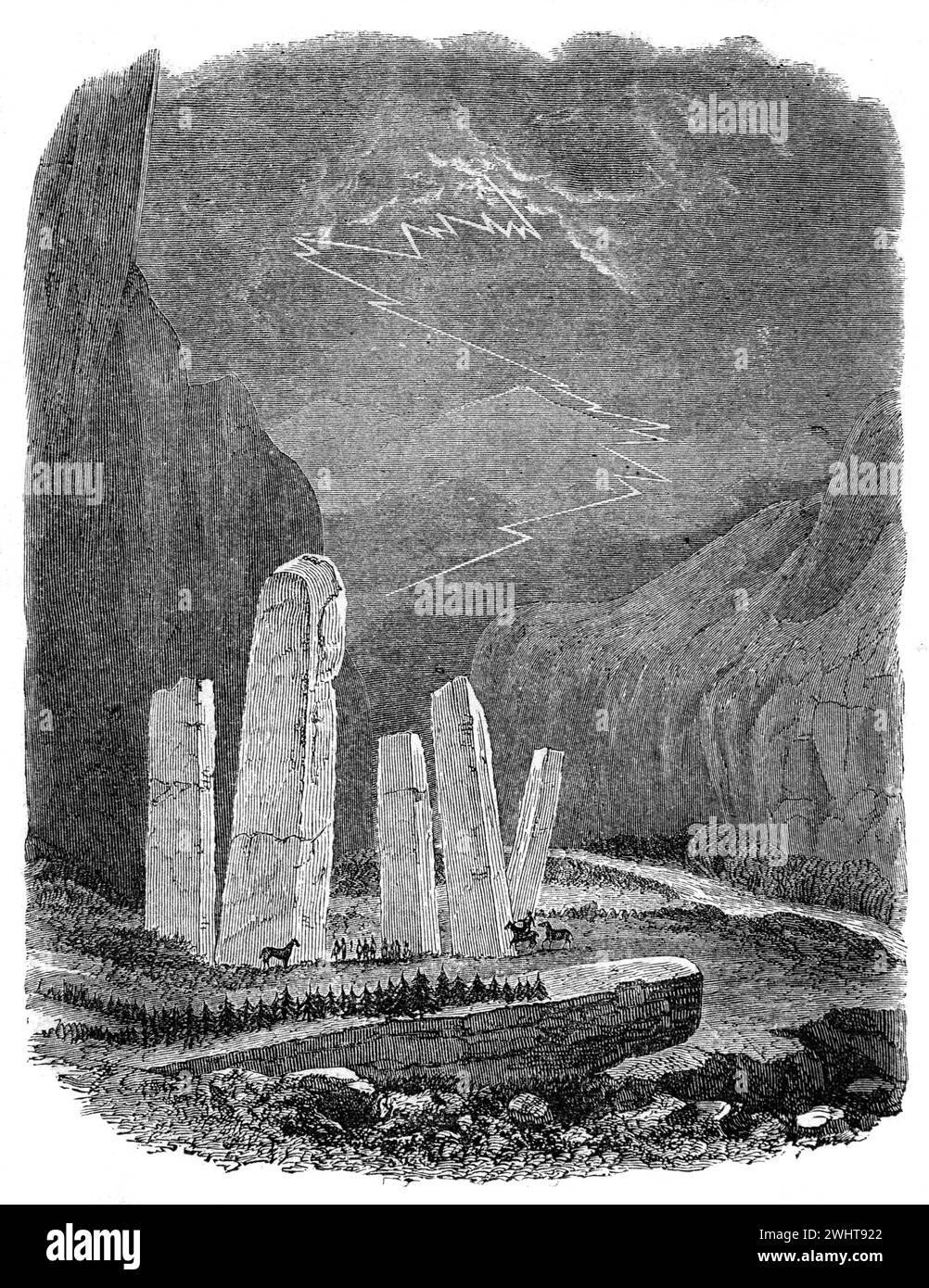 Standing monuments Black and White Stock Photos & Images - Alamy