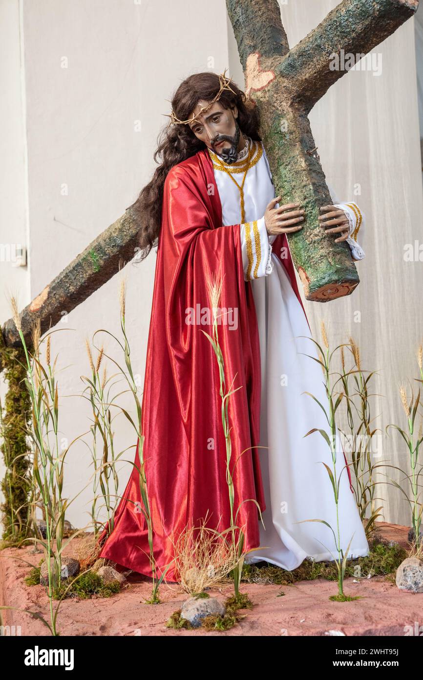 Antigua, Guatemala. Sculpture of Jesus Carrying the Cross. Church of ...