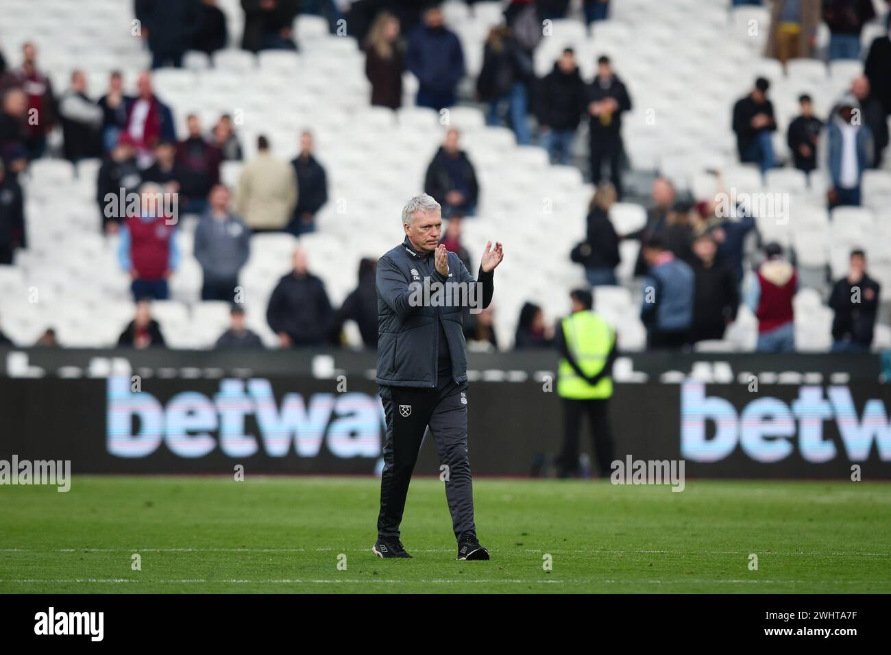 LONDON, UK - 11th Jan 2024: West Ham United manager David Moyes ...