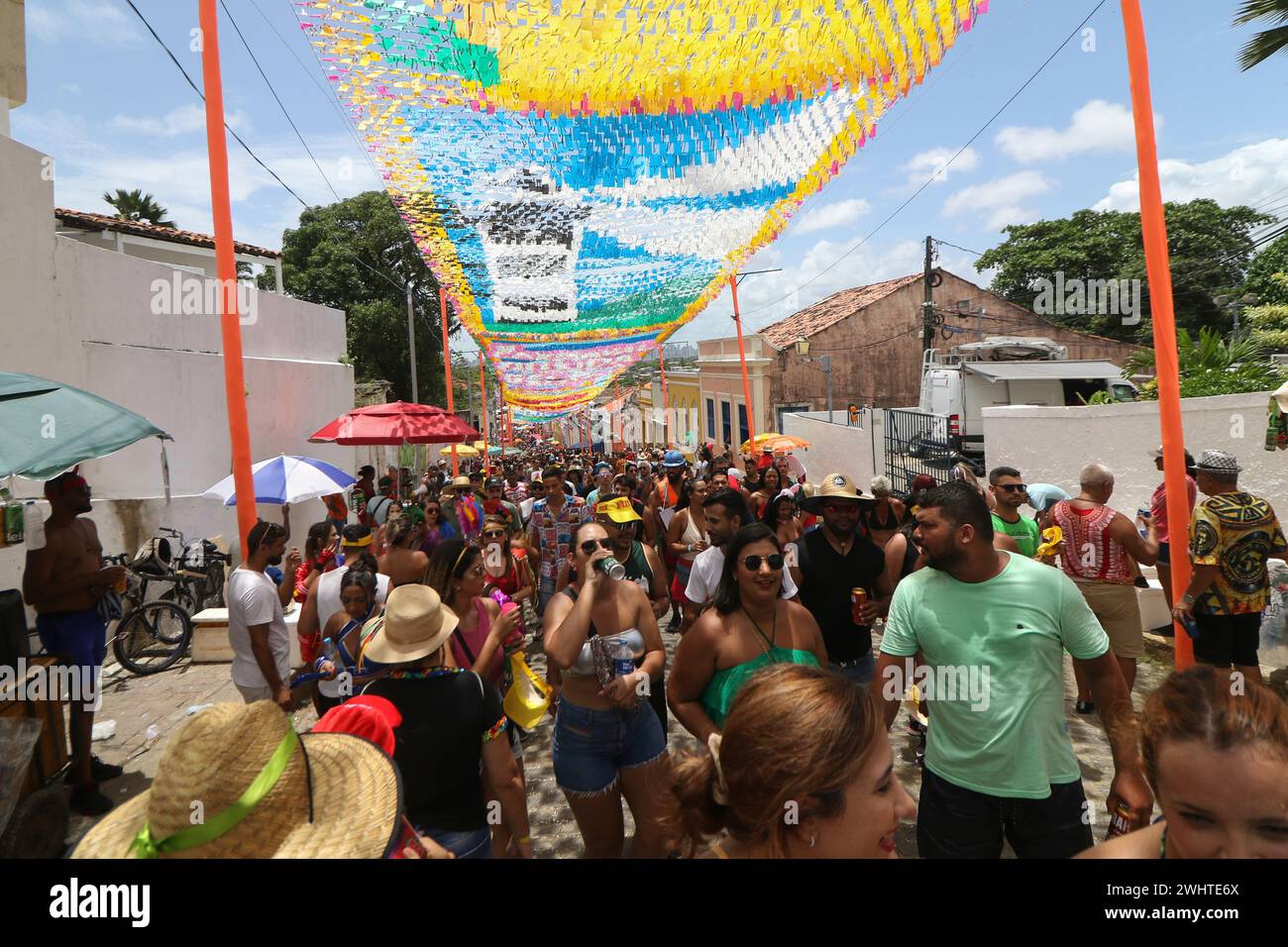 PE - OLINDA - 02/11/2024 - OLINDA, CARNIVAL 2024 - Revelers during ...