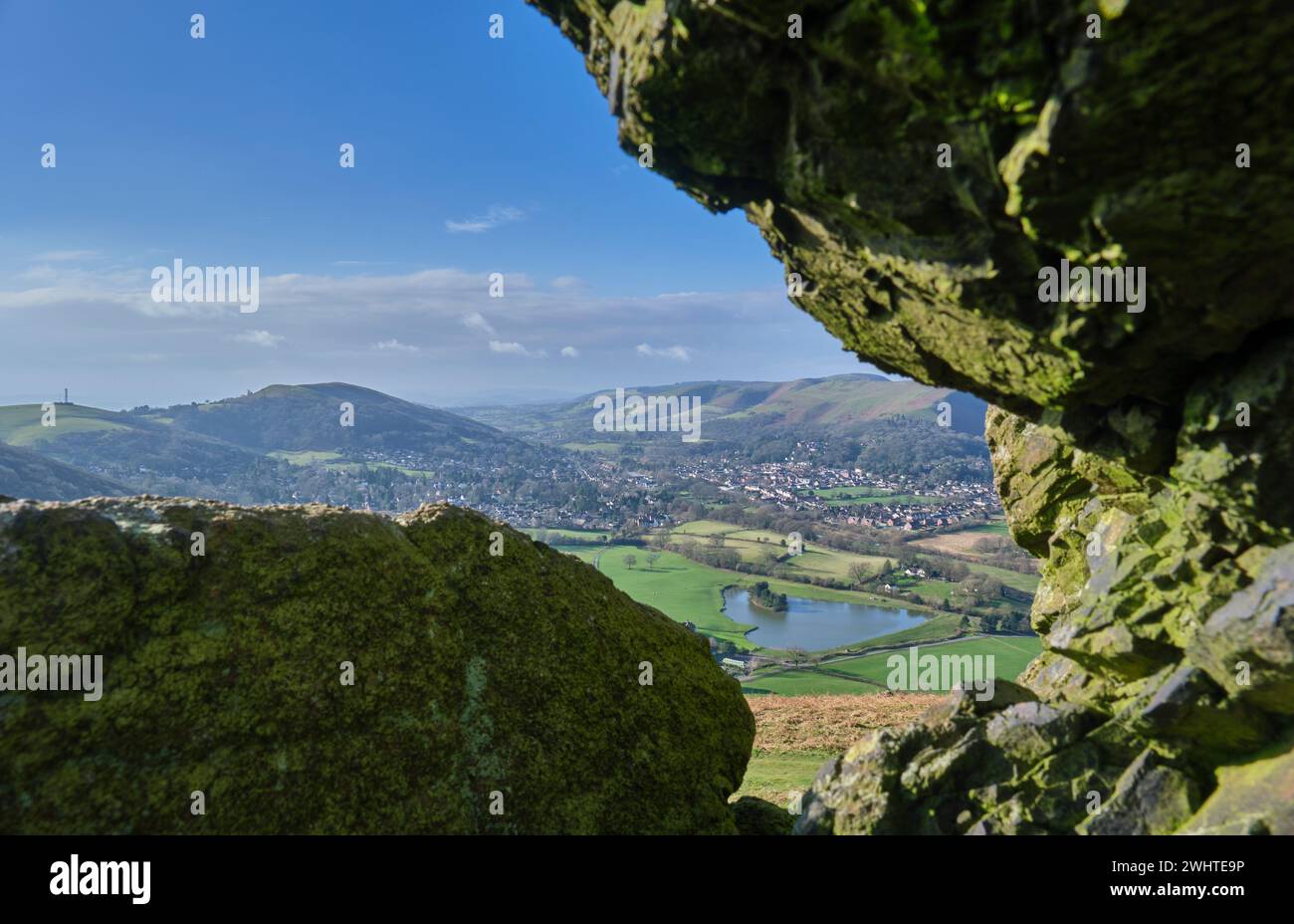 Ragleth Hill, Church Stretton and the Long Mynd seen through Three ...