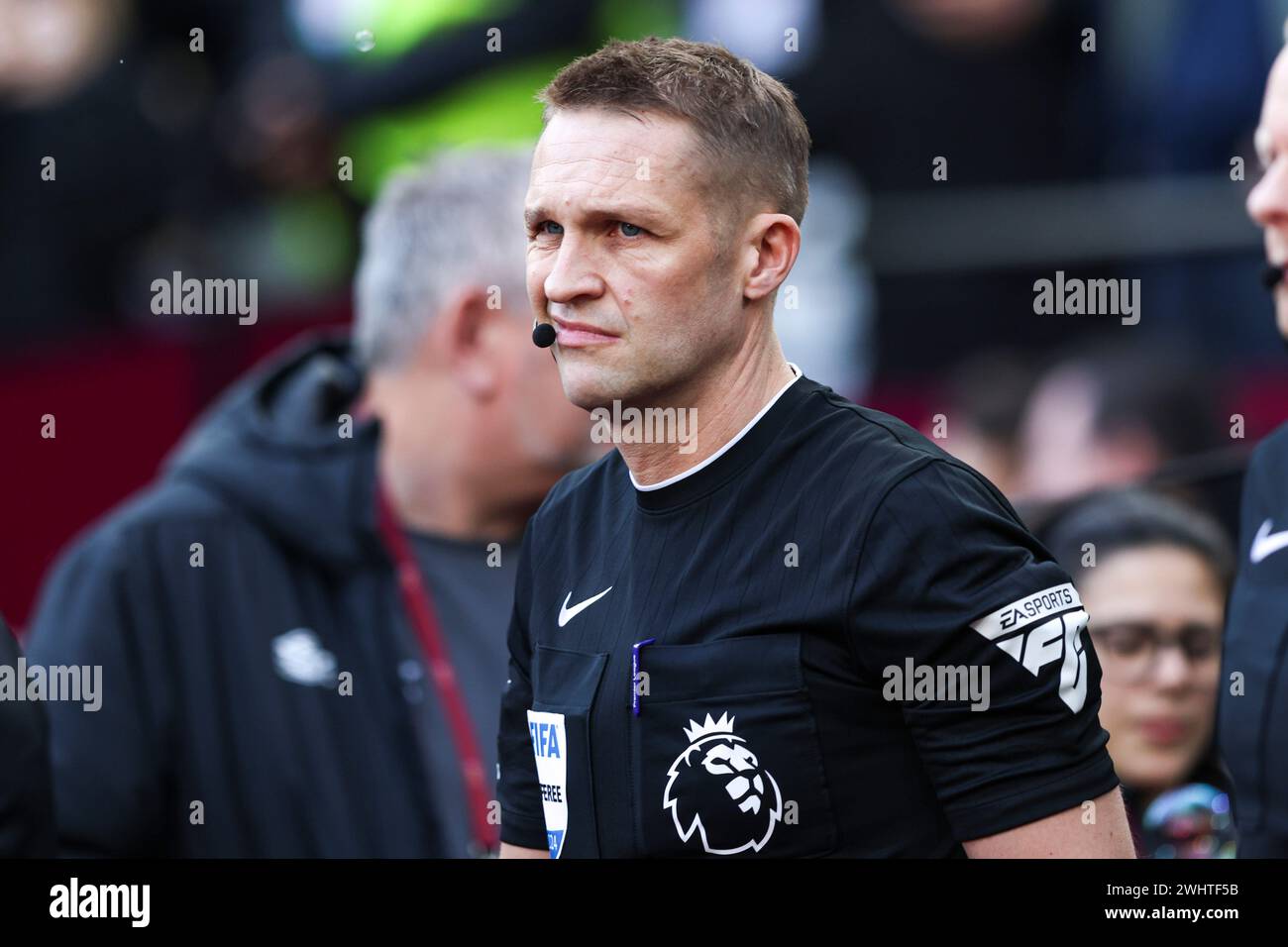 Match referee Craig Pawson during the Premier League match between West ...