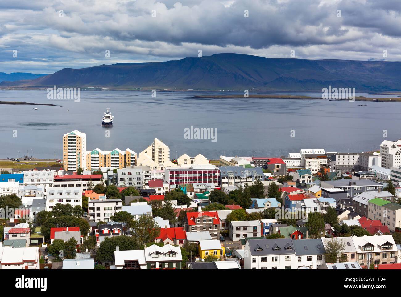 Capital of Iceland, Reykjavik, view Stock Photo - Alamy