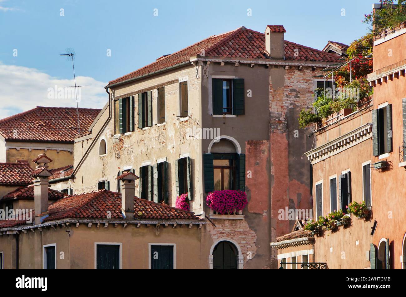 Colorful houses in venice italy, photo as a background Stock Photo - Alamy