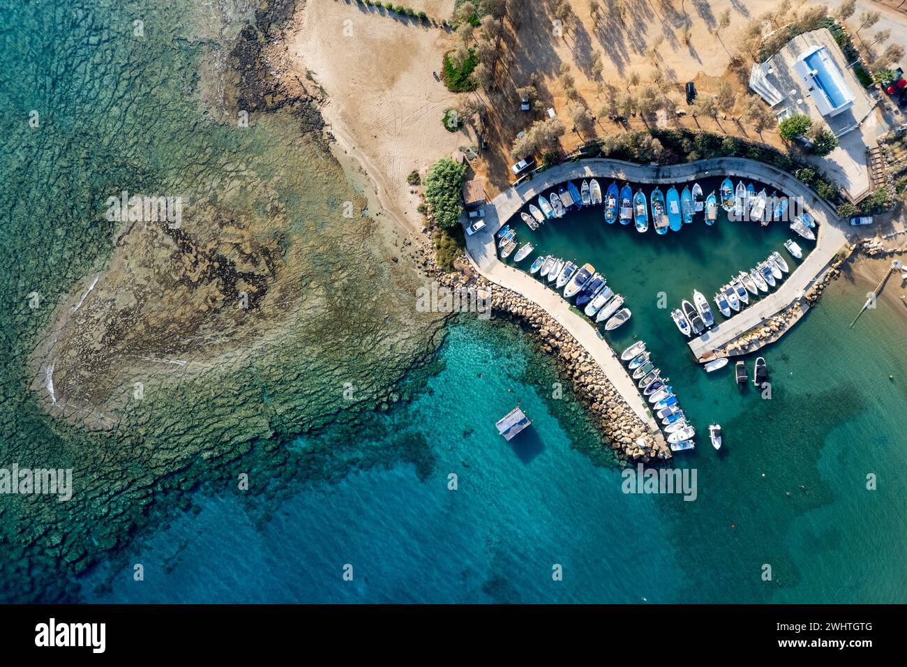 Drone view of fishing trawler hi-res stock photography and images - Alamy