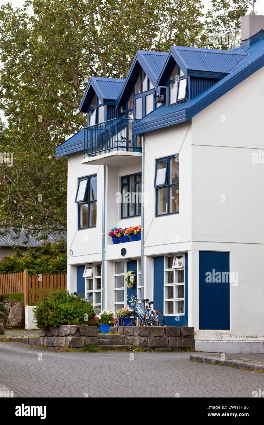 Residential House in Reykjavik Stock Photo - Alamy