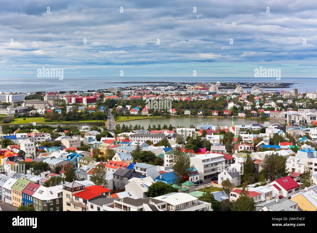 Capital of Iceland, Reykjavik, view Stock Photo - Alamy