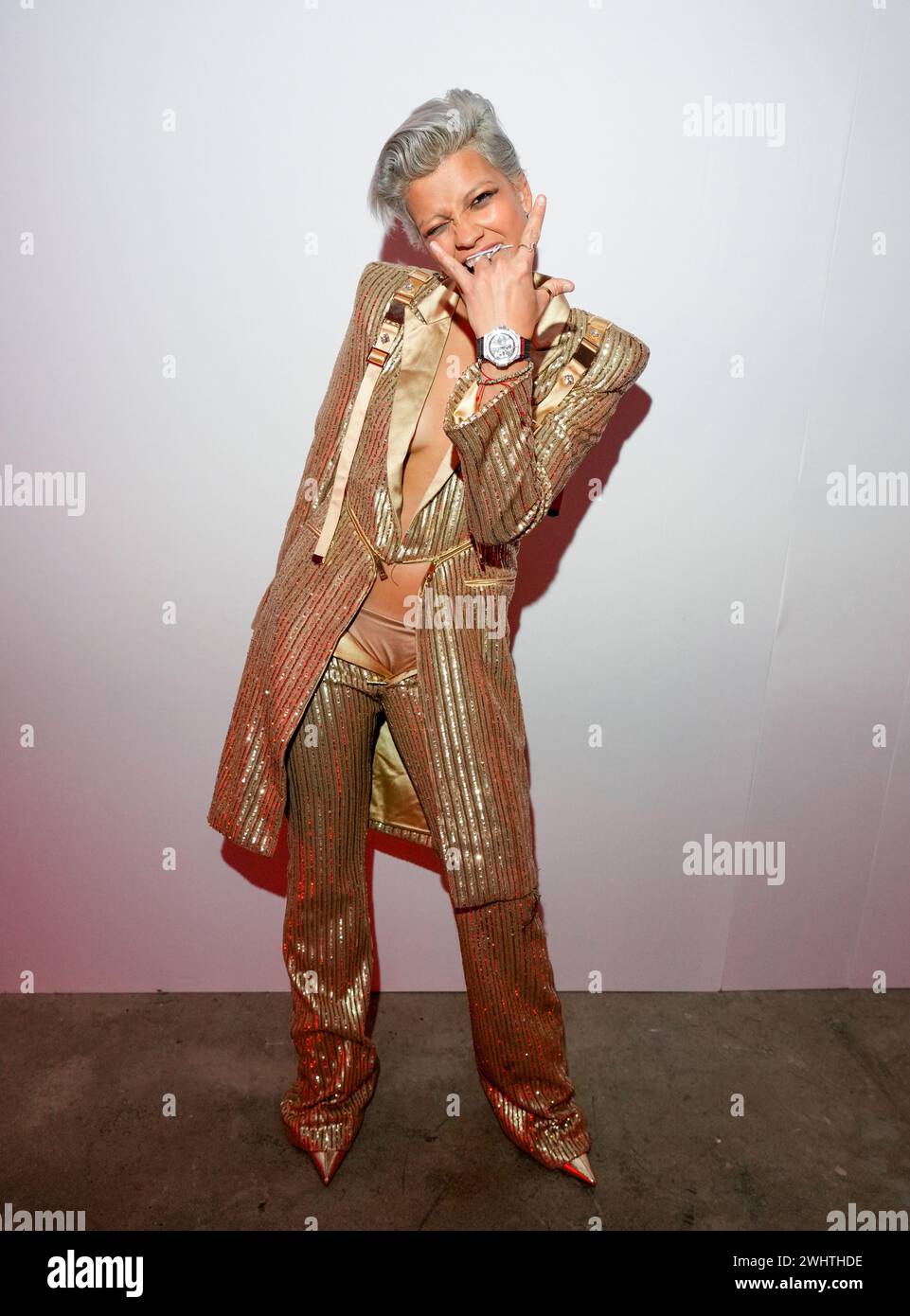 New York, United States. 11th Feb, 2024. Victoria Britto during The ...