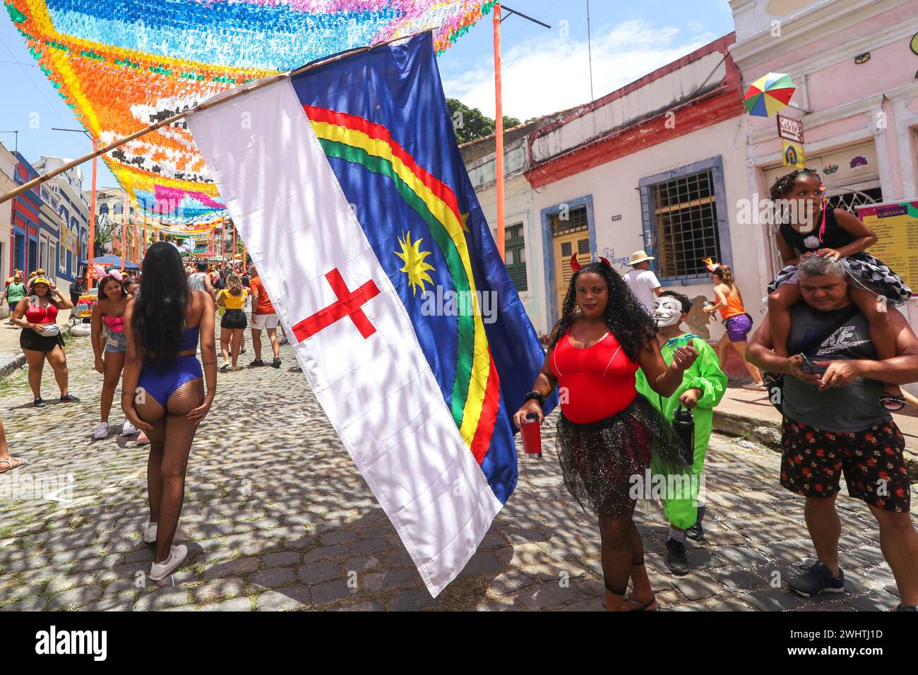 PE - OLINDA - 02/11/2024 - OLINDA, CARNIVAL 2024 - Revelers during ...