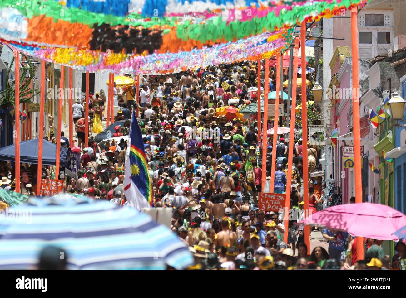 PE - OLINDA - 02/11/2024 - OLINDA, CARNIVAL 2024 - Revelers during ...