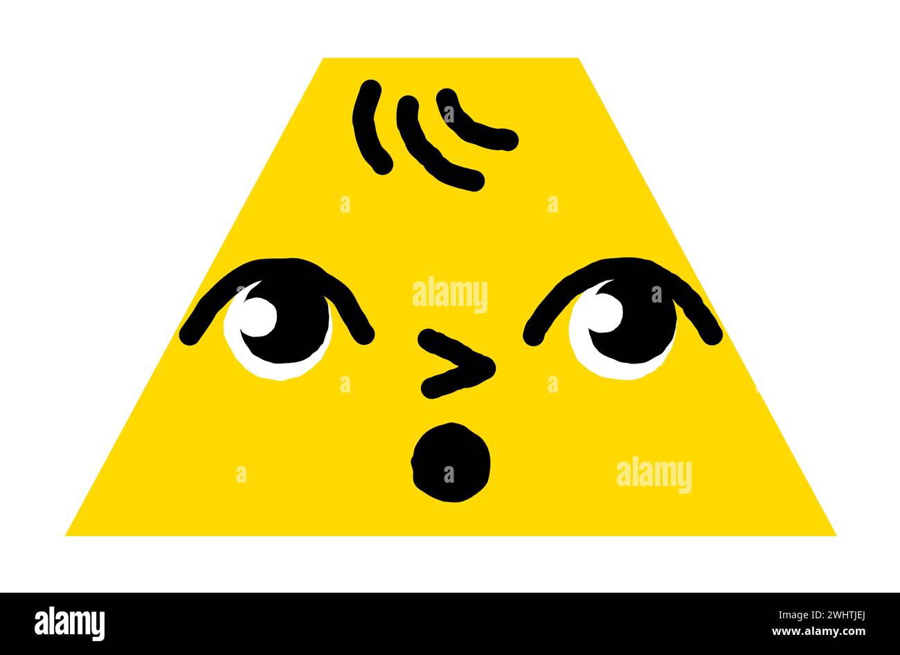 Trapezoid geometric figure vector illustration Stock Vector Image & Art ...