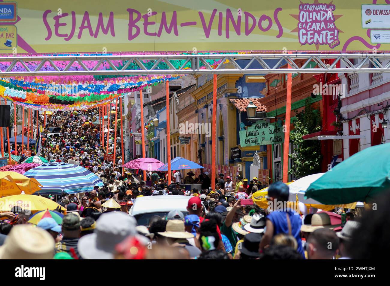 PE - OLINDA - 02/11/2024 - OLINDA, CARNIVAL 2024 - Revelers during ...