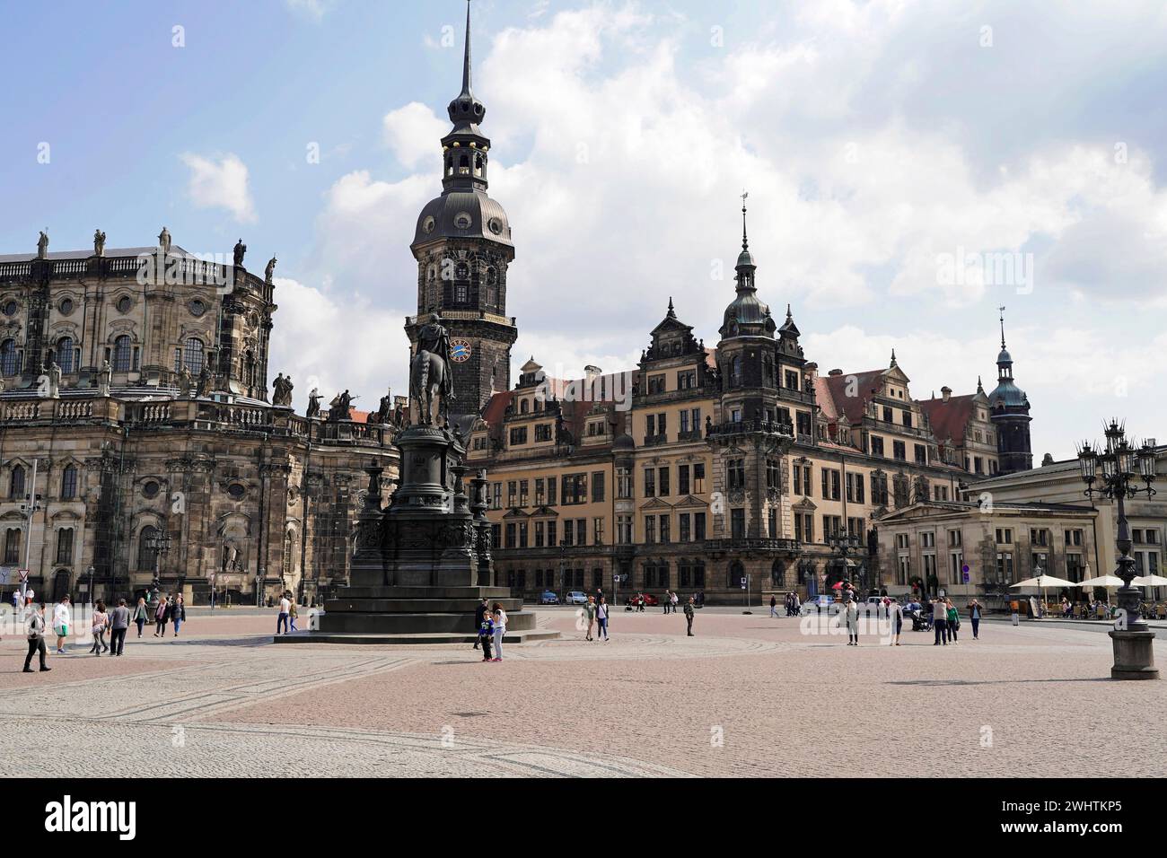 Theatre Square, King John Monument, Theatre Square, Dresden, Saxony ...