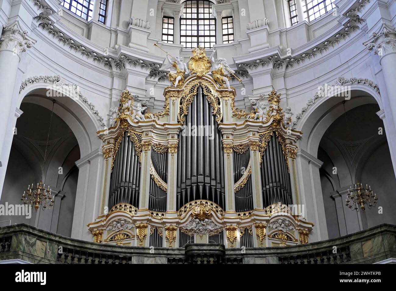 Organ, Cathedral of St Trinitatis, Altar, Nave, Dresden, Free State of ...