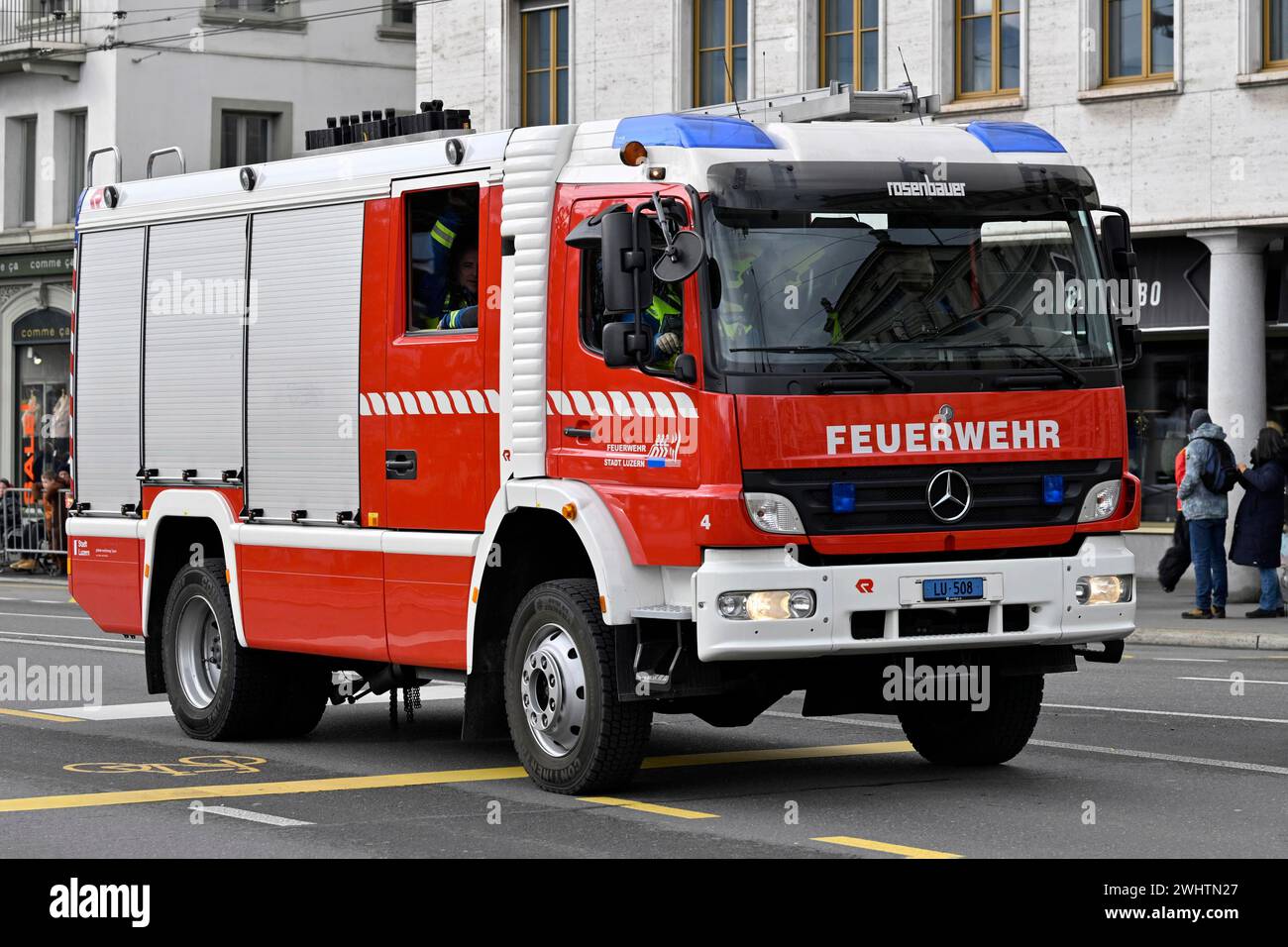 Fire brigade fire engine Stock Photo - Alamy Fire brigade fire engine Stock Photo - Alamy