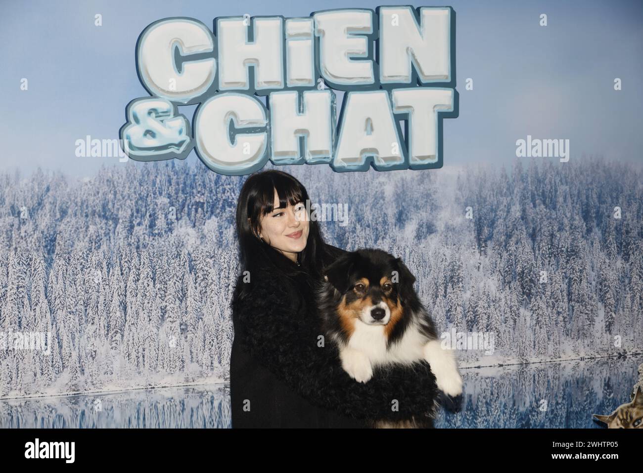 Paris, France. 11th Feb, 2024. Emma Greset attends the CHIEN ET CHAT ...