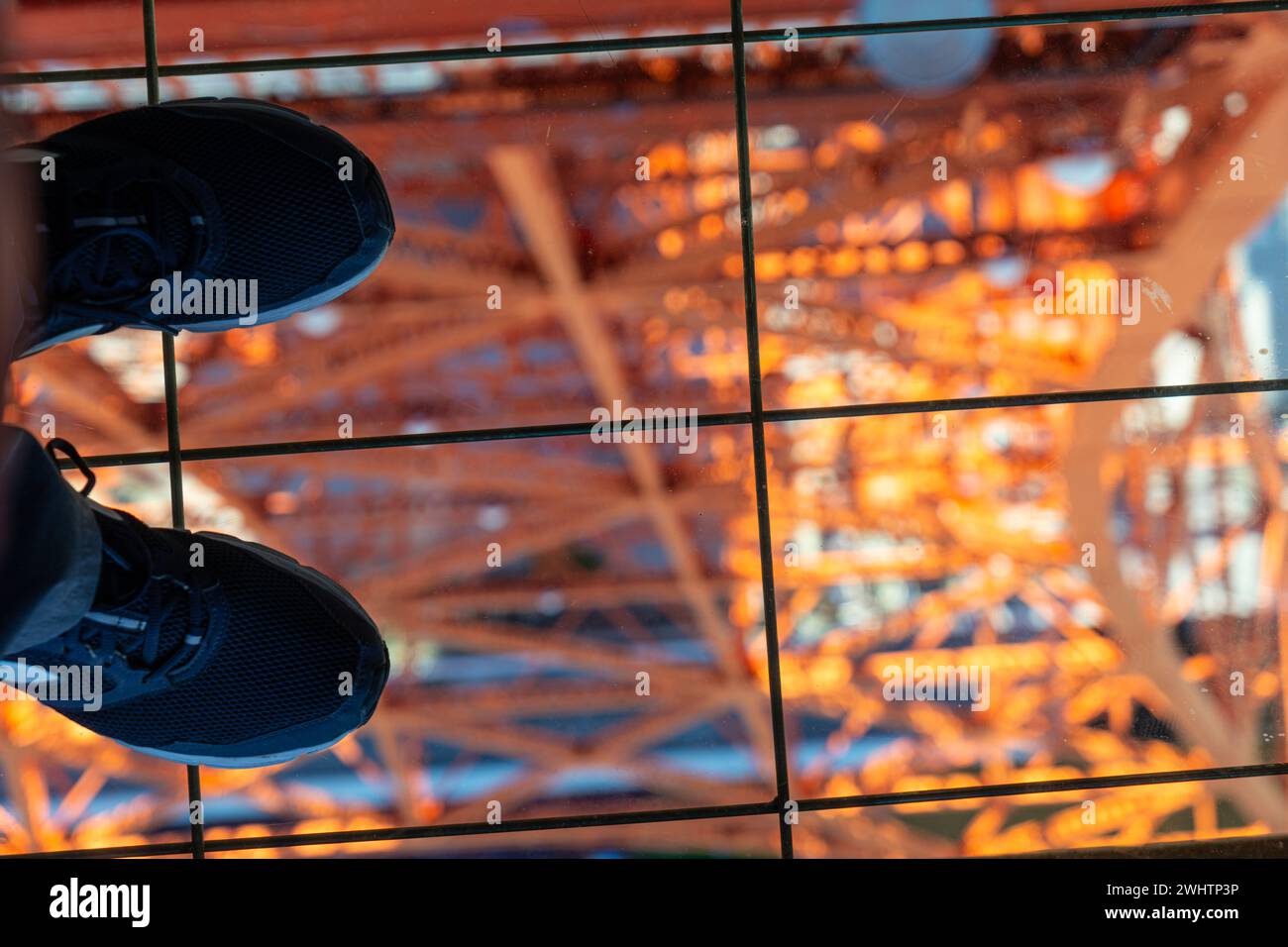 Tokyo, Japan. January 9, 2024. Impressive view of the glass window on ...