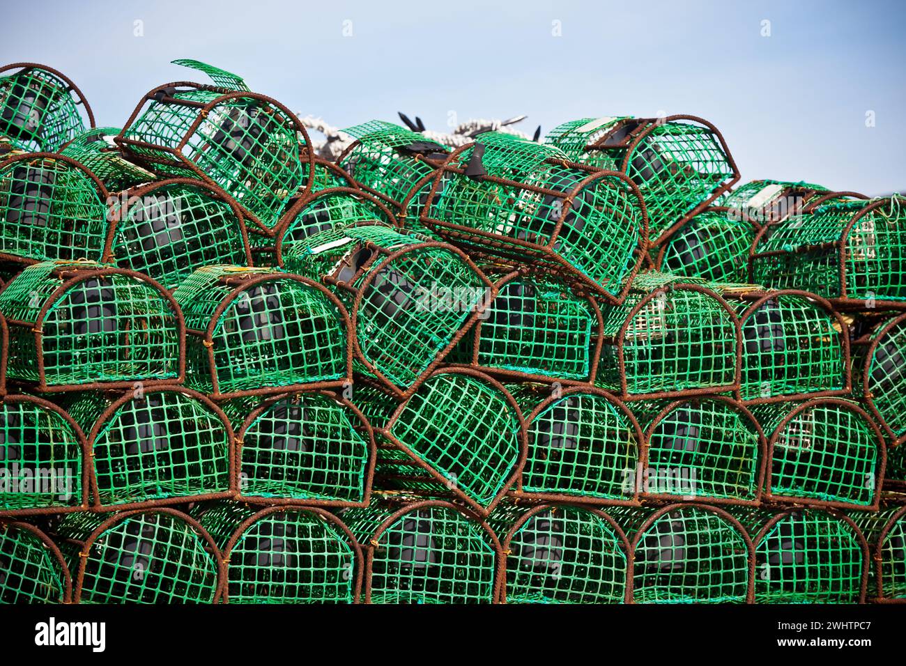 Old crab pots hi-res stock photography and images - Alamy
