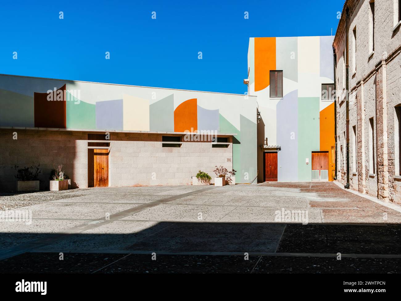 permanent wall drawing at Monumental Complex of Santa Chiara and San ...