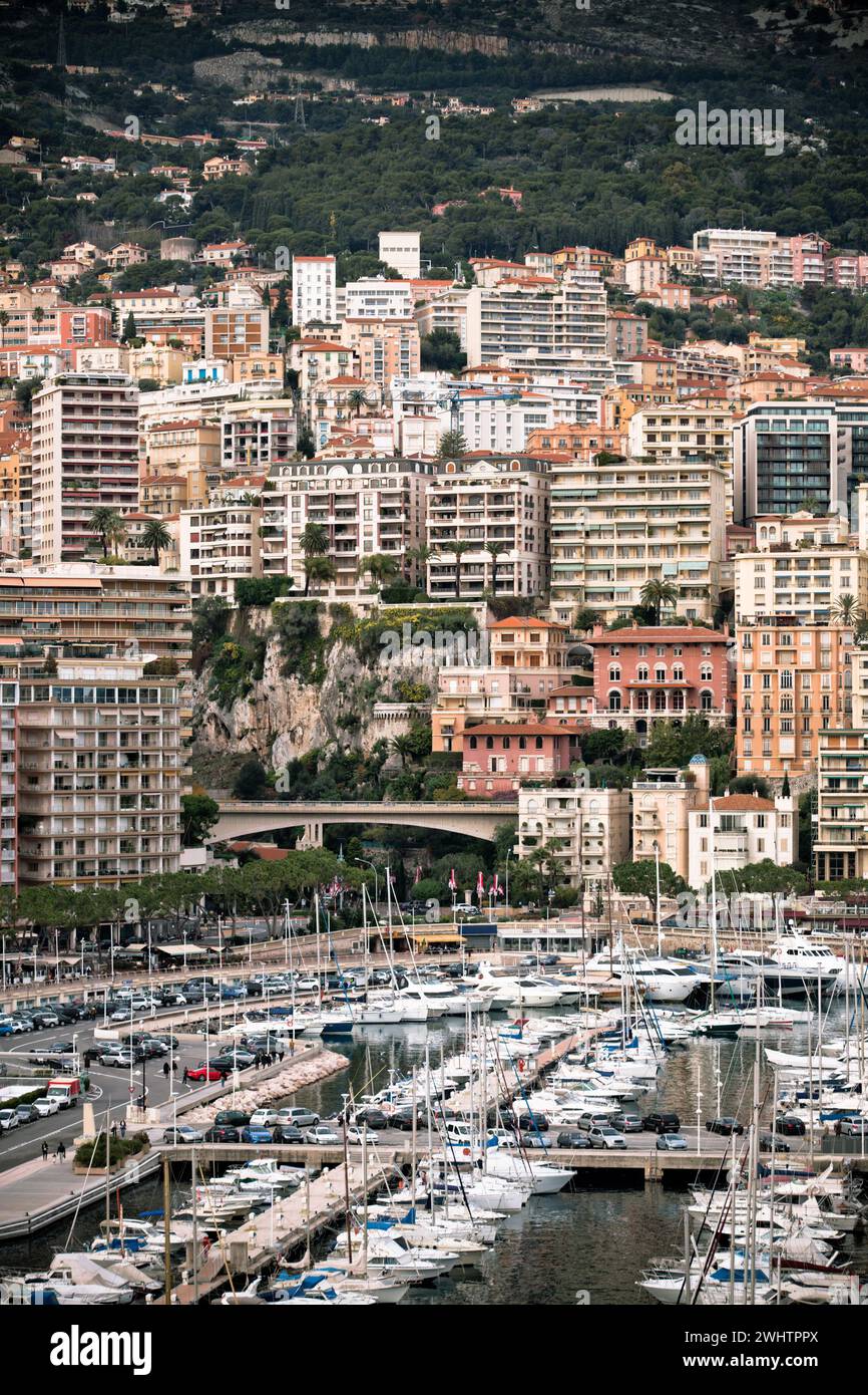 Monaco Harbour, Monte Carlo, view Stock Photo - Alamy