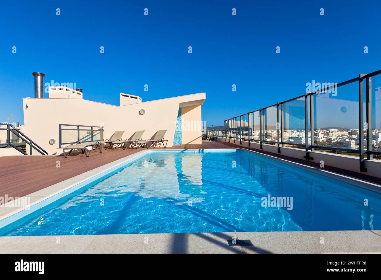 Swimming pool roof building hi-res stock photography and images - Alamy