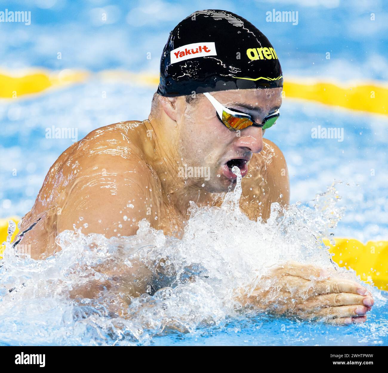 DOHA - Arno Kamminga in action in the semi-finals of the 100 school men ...