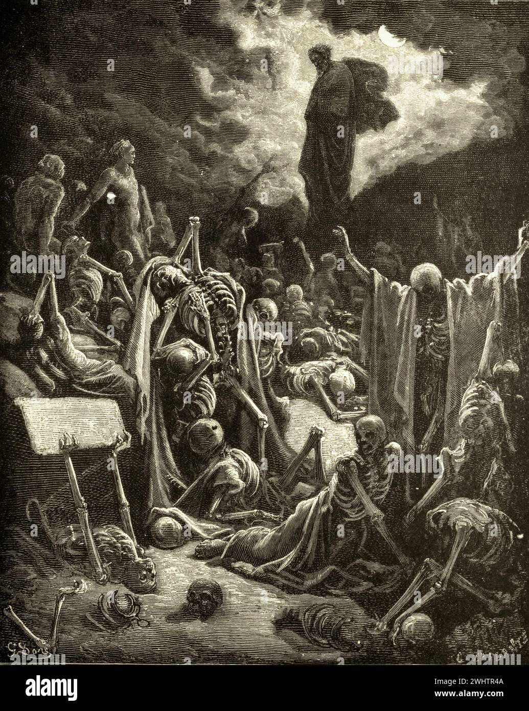 The Bible - the vision of Ezekiel by Gustave Dorè Stock Photo - Alamy