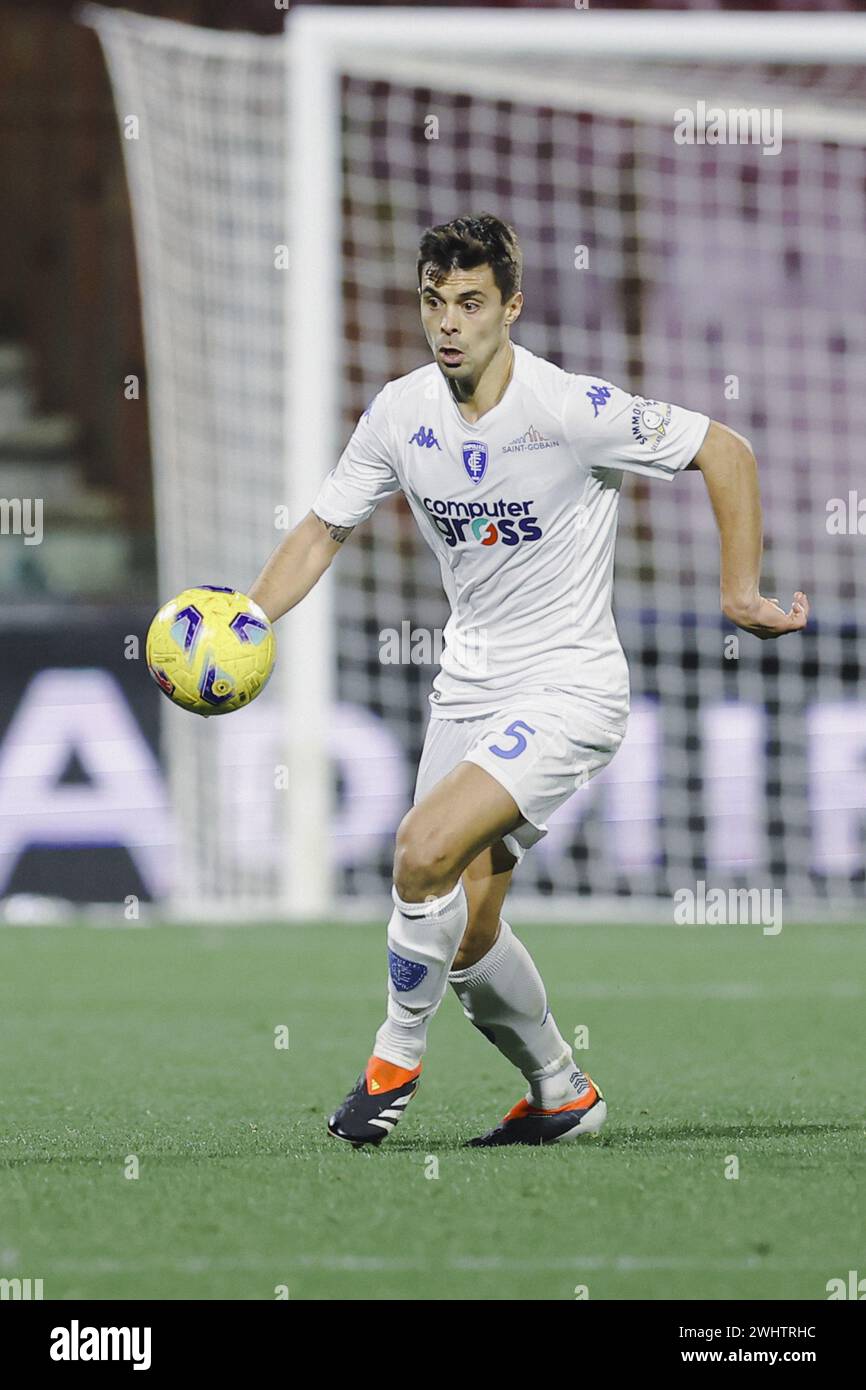 Salerno, Italy. 09th Feb, 2024. Empioli's Italian midfielder Alberto ...
