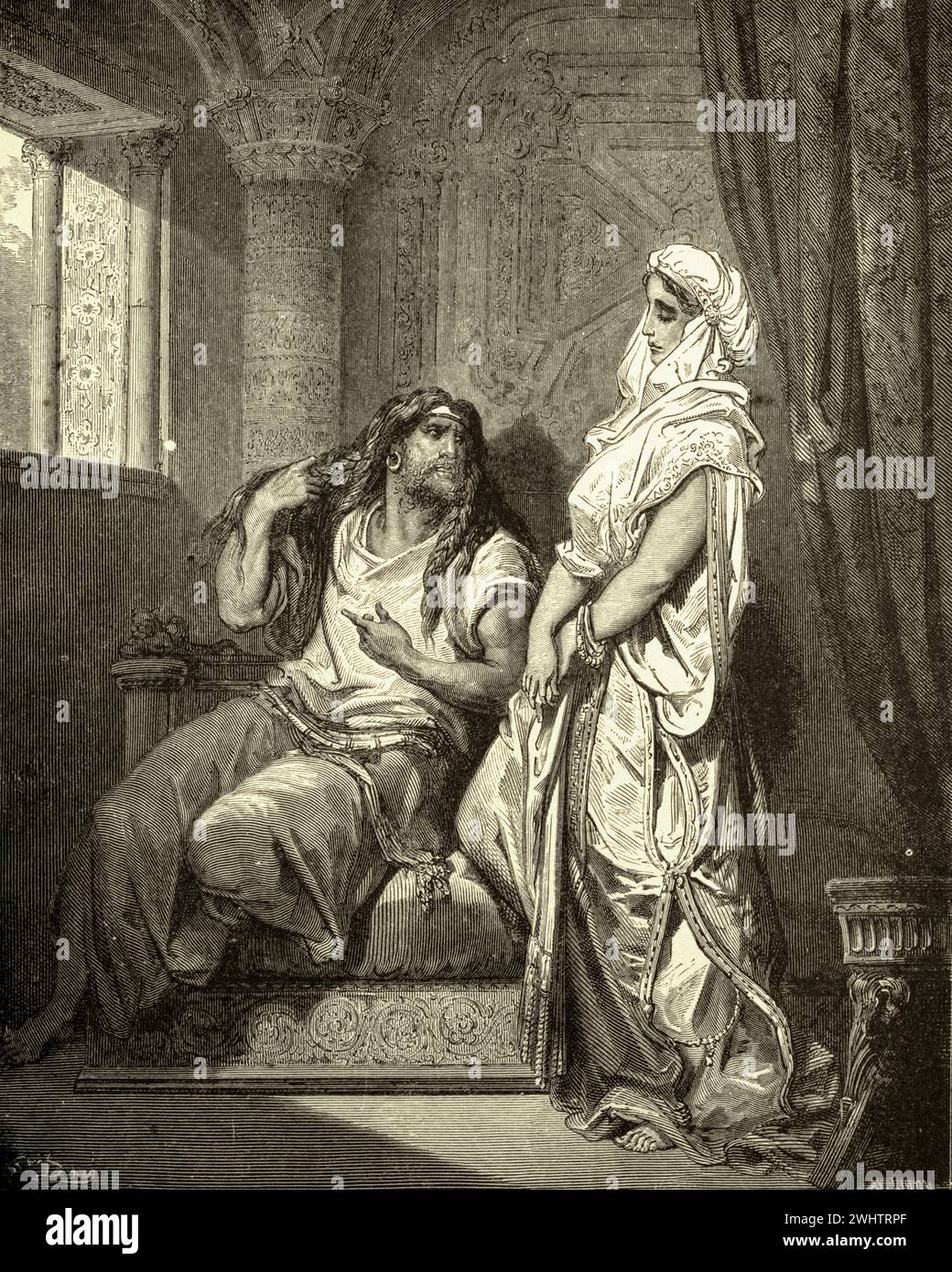 Delilah gustave dore hi-res stock photography and images - Alamy