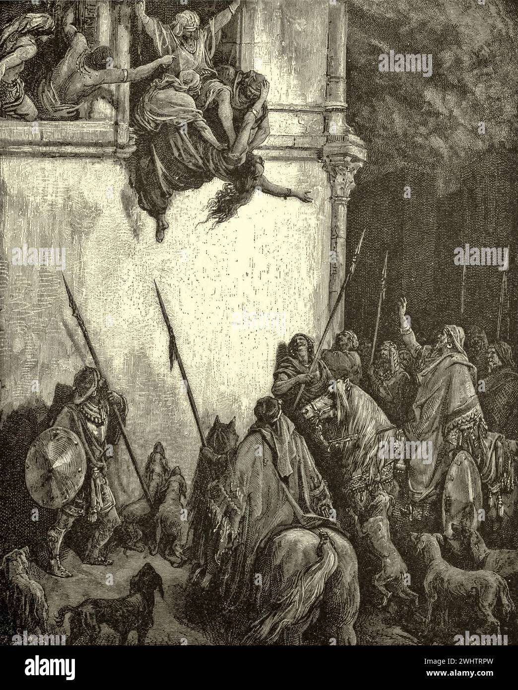 The death of jezebel by gustave dore hi-res stock photography and images - Alamy