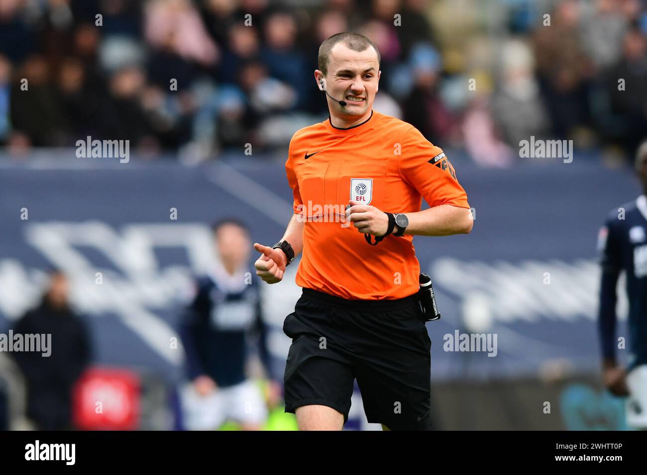 Referee Andrew Kitchen (Match referee) during the Sky Bet Championship ...