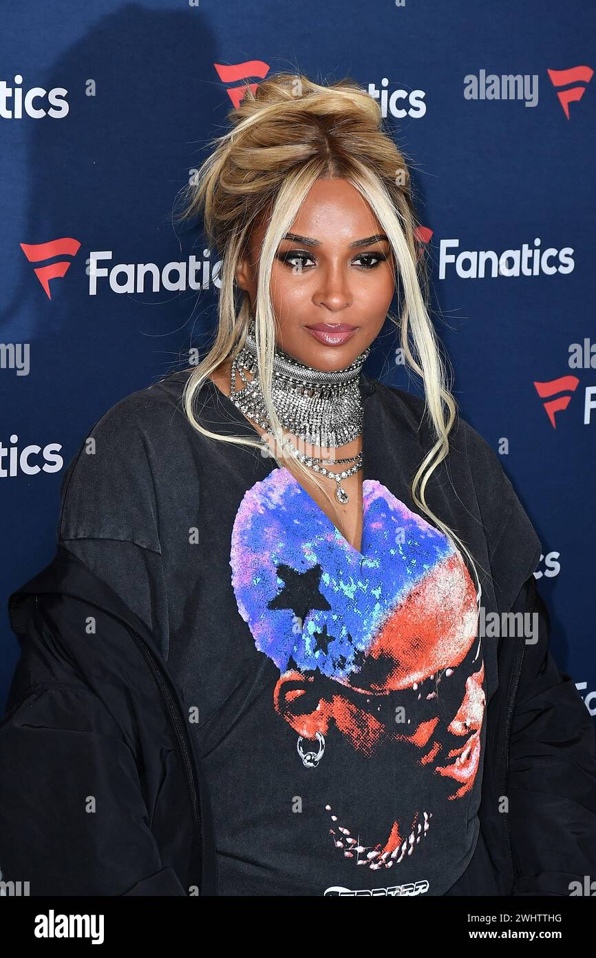 Ciara attends Michael Rubin's Fanatics Super Bowl party at the Marquee ...