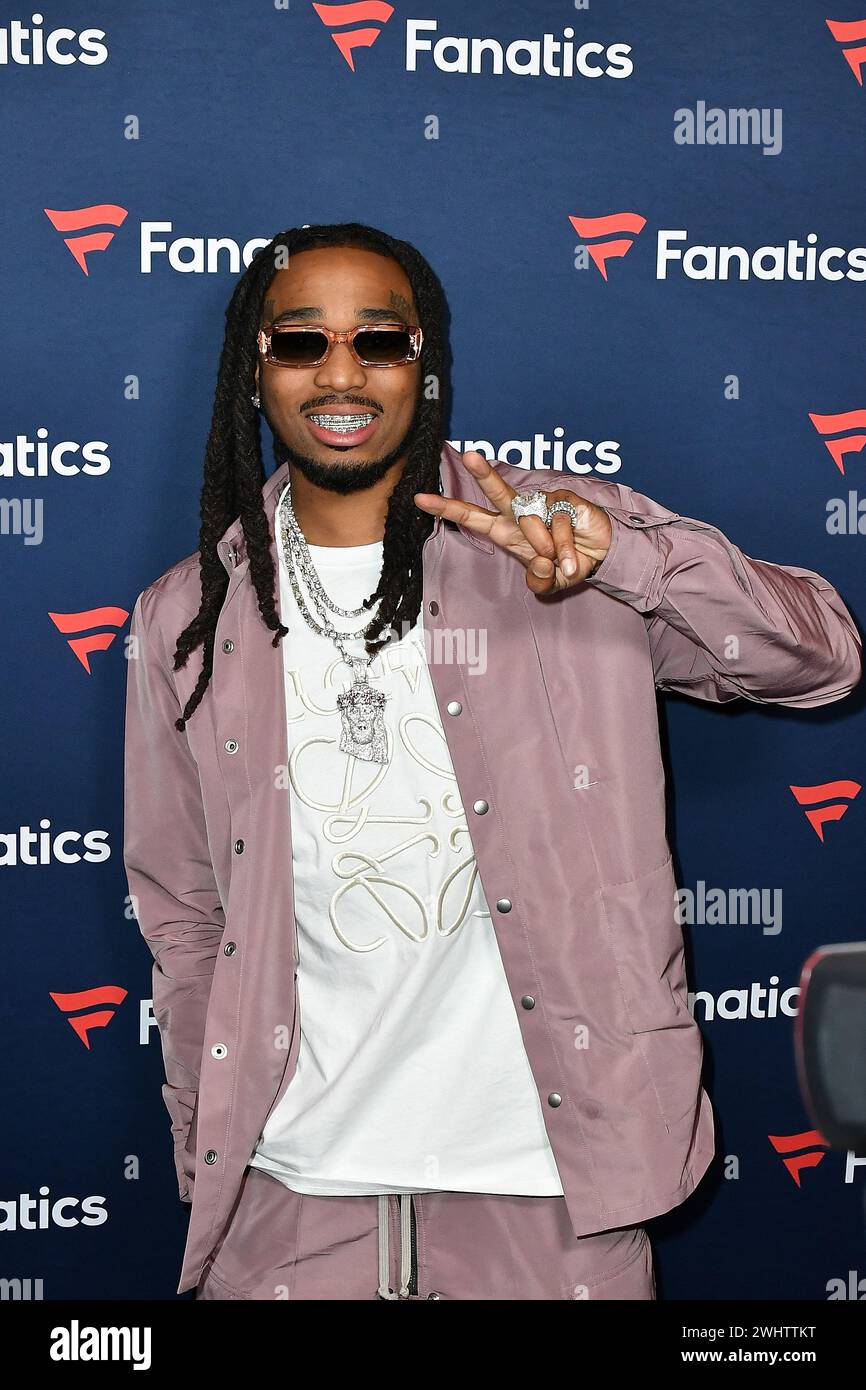 Quavo attends Michael Rubin's Fanatics Super Bowl party at the Marquee ...