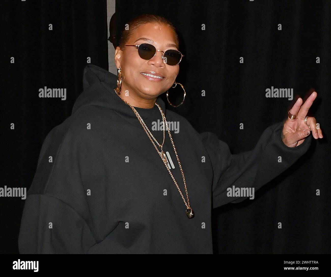 Queen Latifah attends Michael Rubin's Fanatics Super Bowl party at the ...