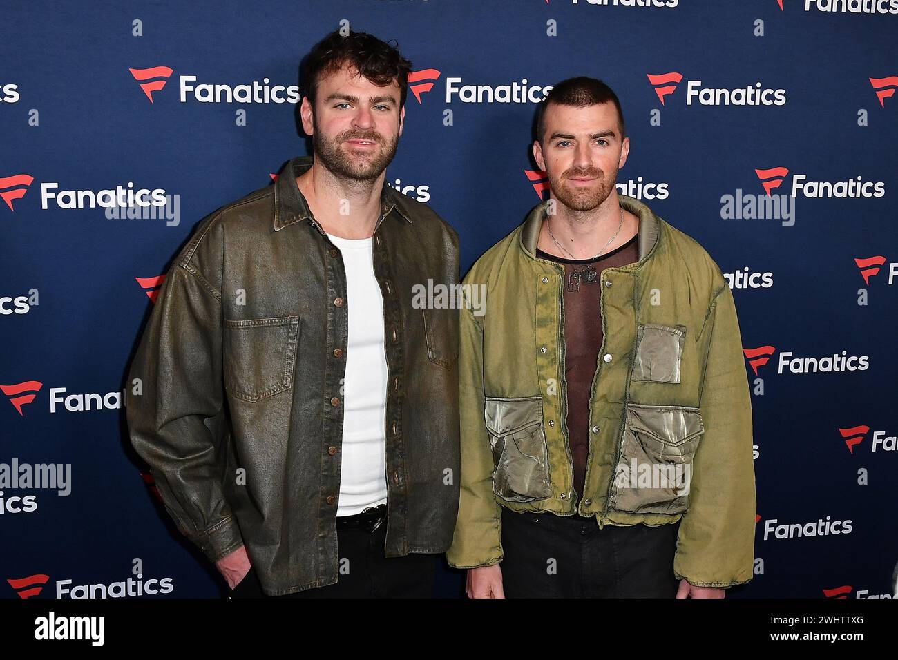 Alex Pall (L) and Drew Taggart of The Chainsmokers attend Michael Rubin ...