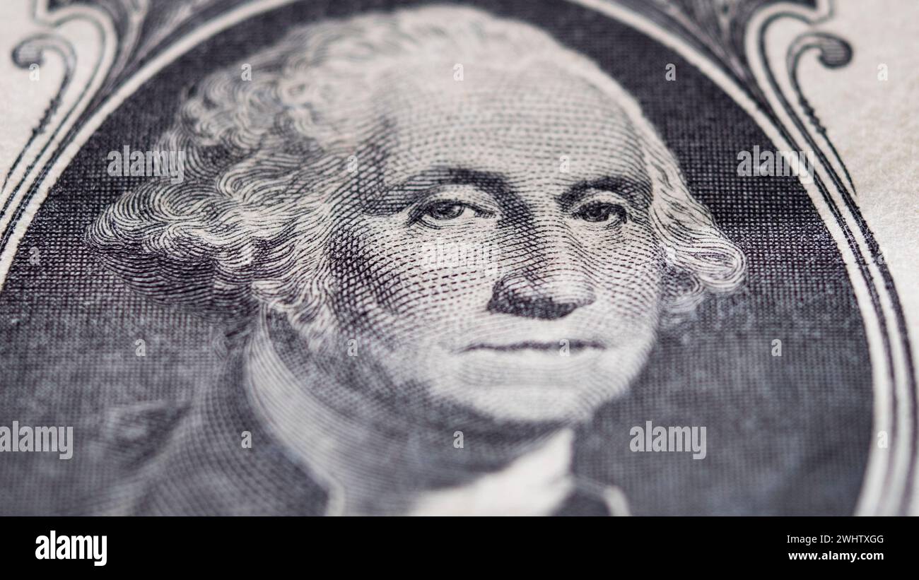 1 dollar bill george washington hi-res stock photography and images - Alamy
