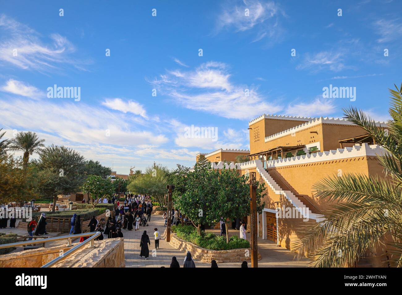 Riyadh Saudi Arabia FEB 2 2023: Al Diriyah old capital . Diriyah ruins ...