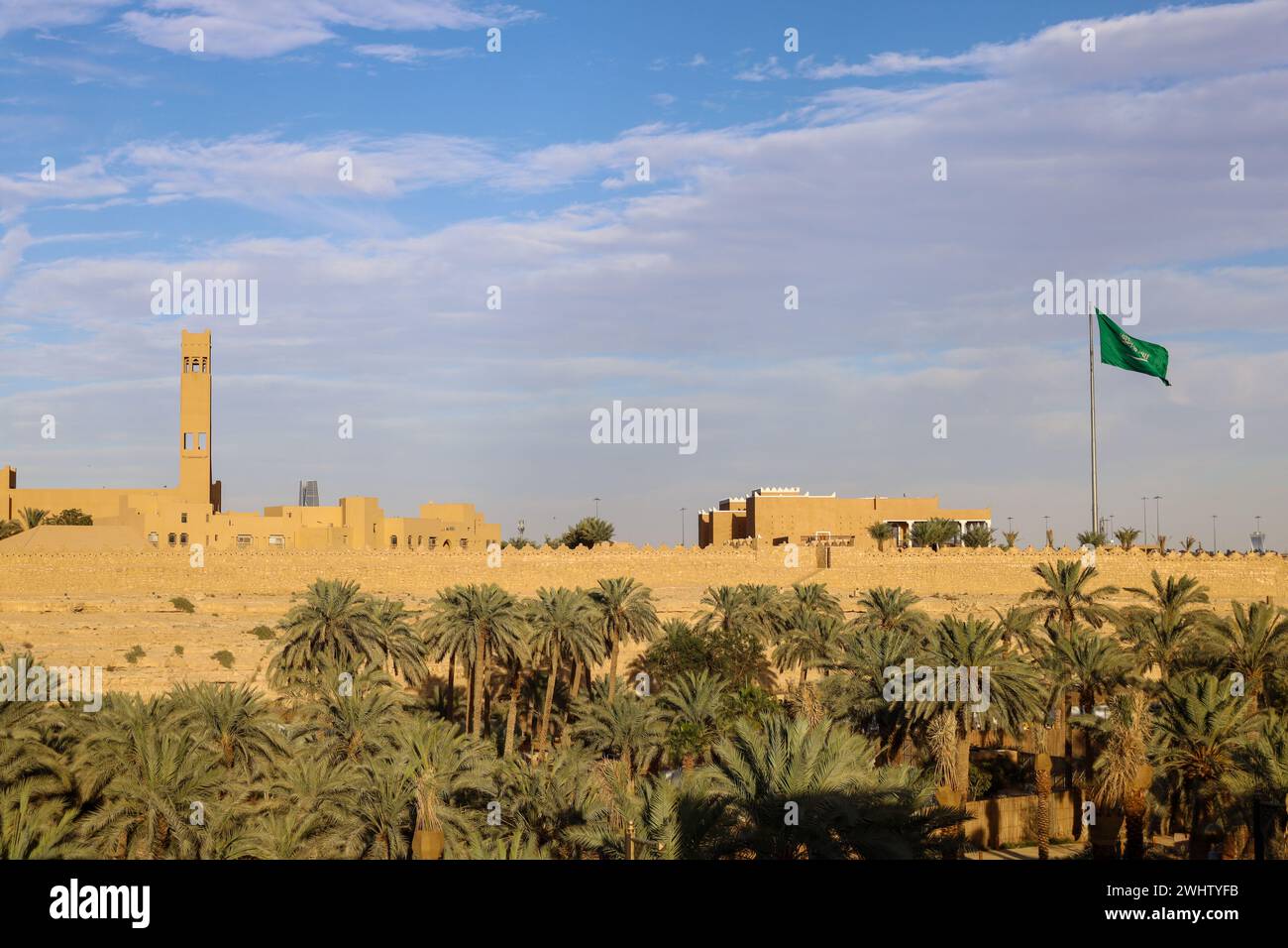 Riyadh Saudi Arabia FEB 2 2023: Al Diriyah old capital . Diriyah ruins ...