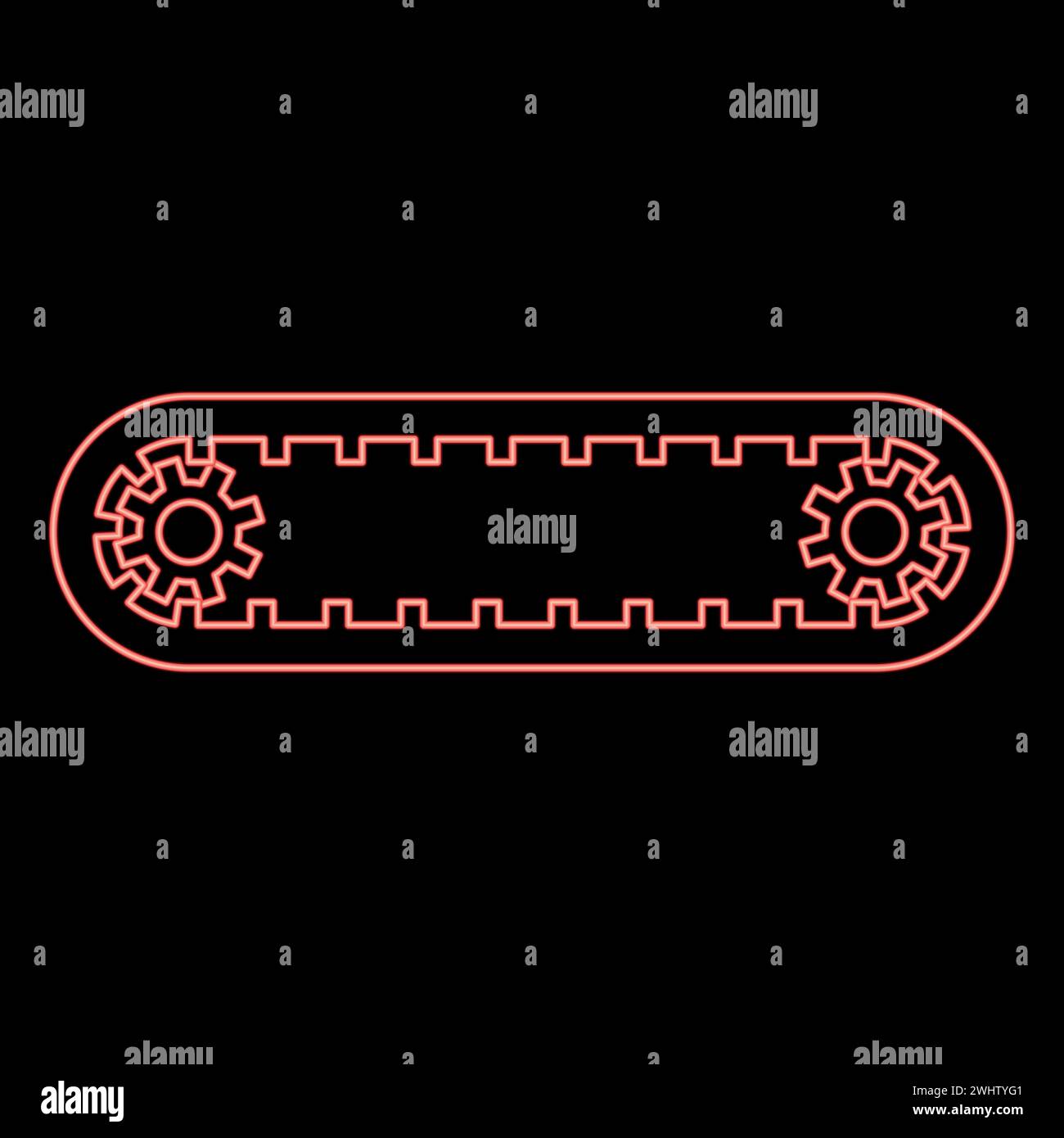 Neon strap for engine toothed drive belt for gears cambelt timing gas ...