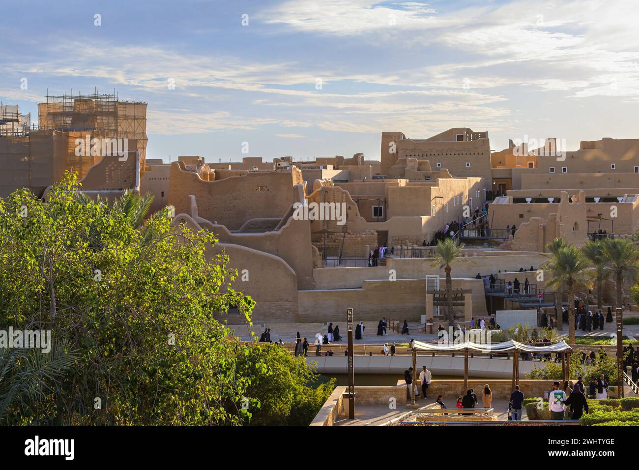 Riyadh Saudi Arabia FEB 2 2023: Al Diriyah old capital . Diriyah ruins ...