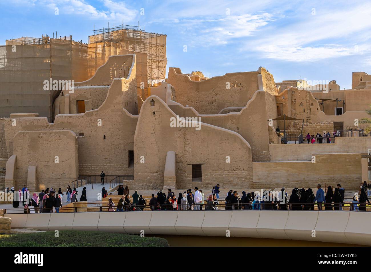 Riyadh Saudi Arabia FEB 2 2023: Al Diriyah old capital . Diriyah ruins ...