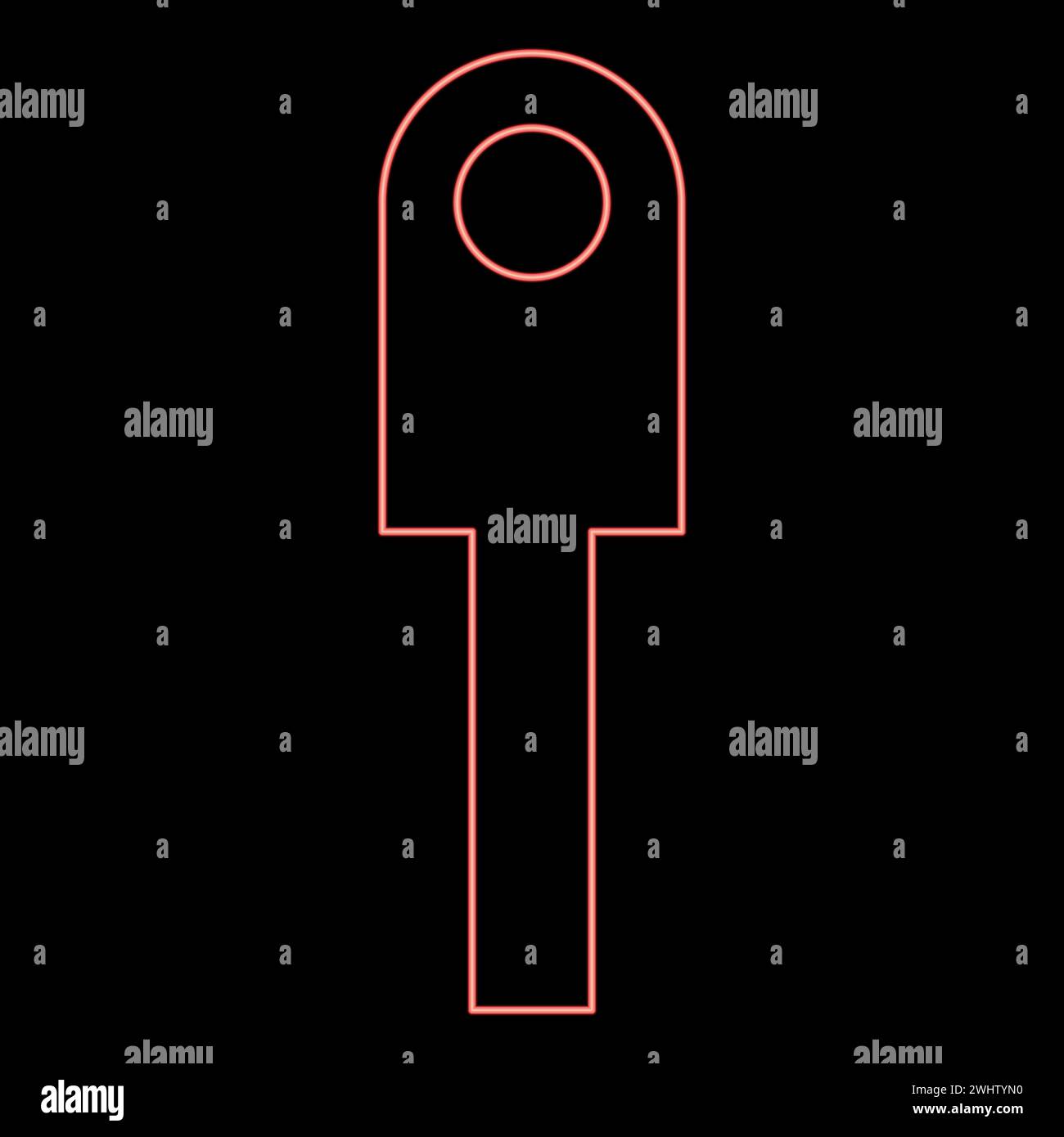 Neon cable lug electrical contact and wire club connector bolt ...