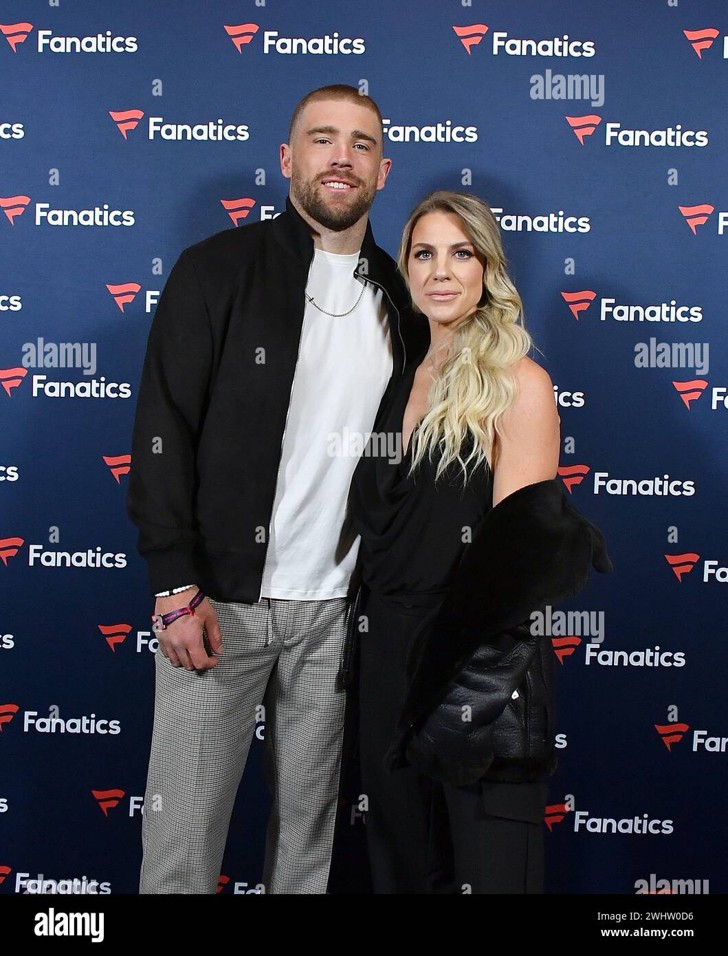 Las Vegas, USA. 10th Feb, 2024. Zach Ertz, Julie Ertz attend Michael ...